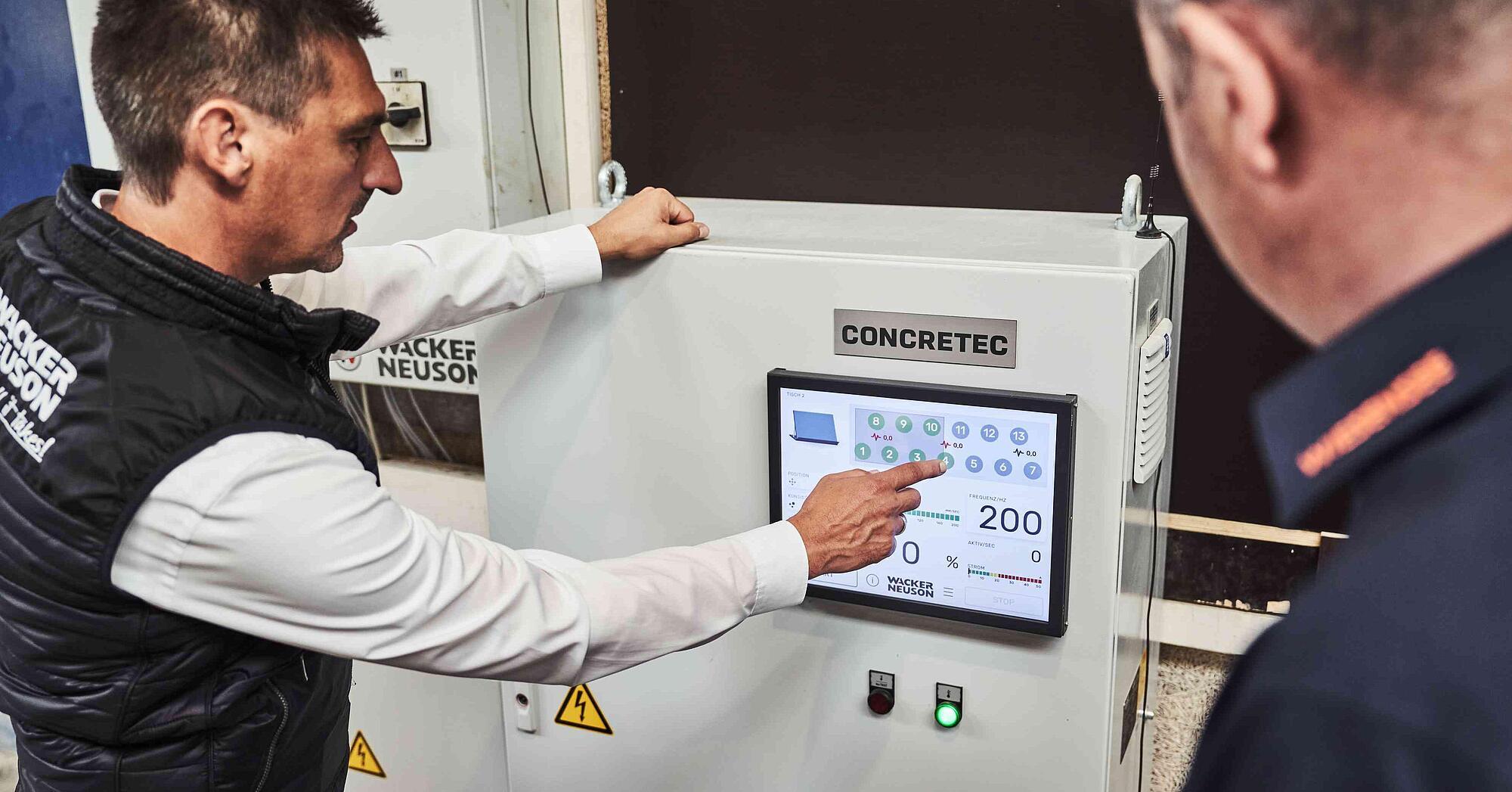 ConcreTec - assistance system concrete consolidation | Wacker Neuson